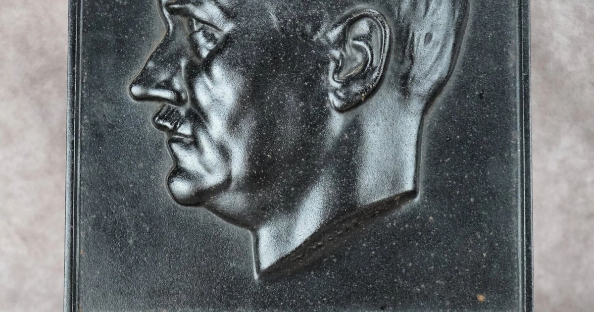 Artist Signed Adolf Hitler Wall Plaque