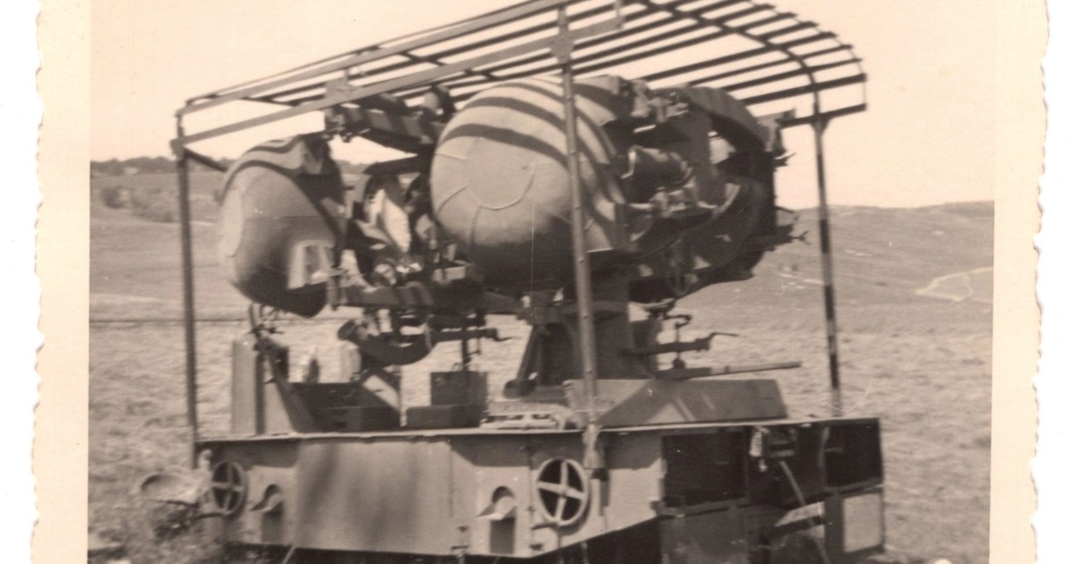 German Captured Acoustic Plane Locator Photo