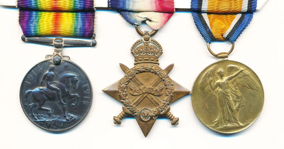 Named WW1 British Service Medals