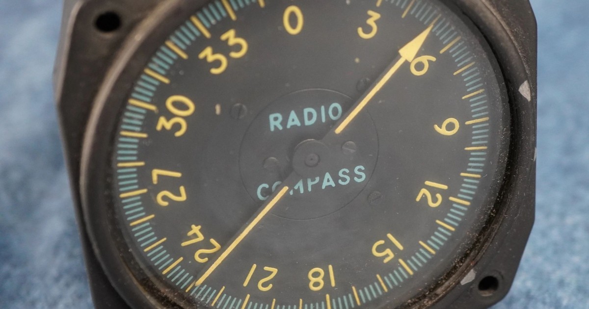 Royal Canadian Air Force Radio Compass Aircraft Instrument