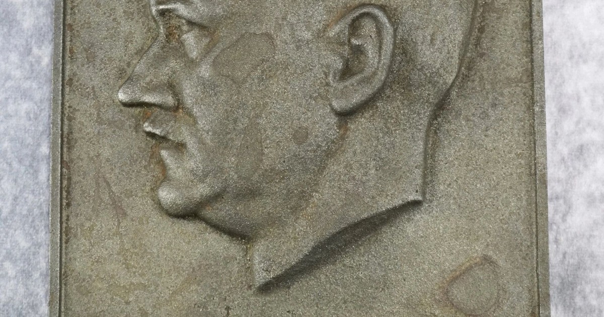 SOLD - Adolf Hitler Wall Plaque