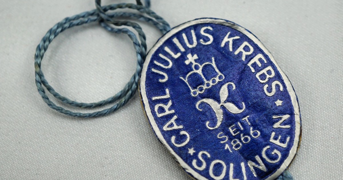 SOLD - Carl Julius Krebs Dagger Control Tag