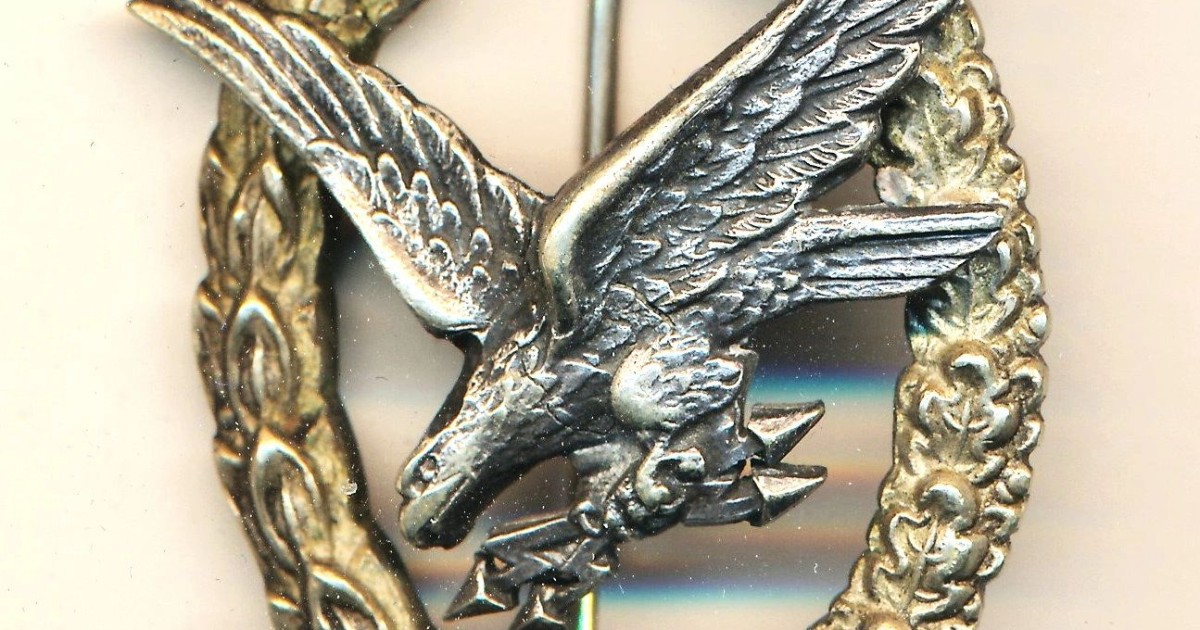 SOLD - Early Luftwaffe Radio Operator Badge by Juncker