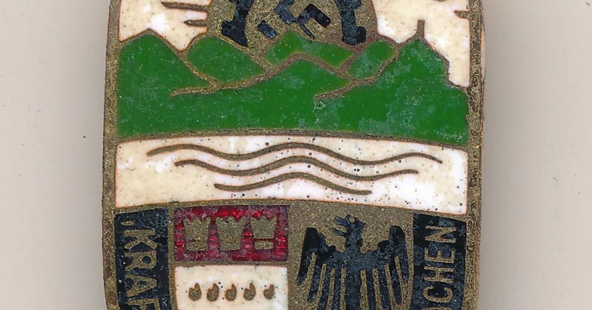 SOLD - Kraft durch Freude Gau Köln Aachen Enamel Badge