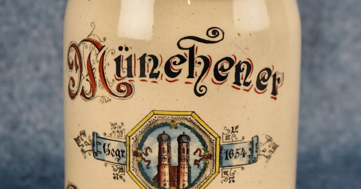 SOLD - München Bürgerbräu Beer Stein