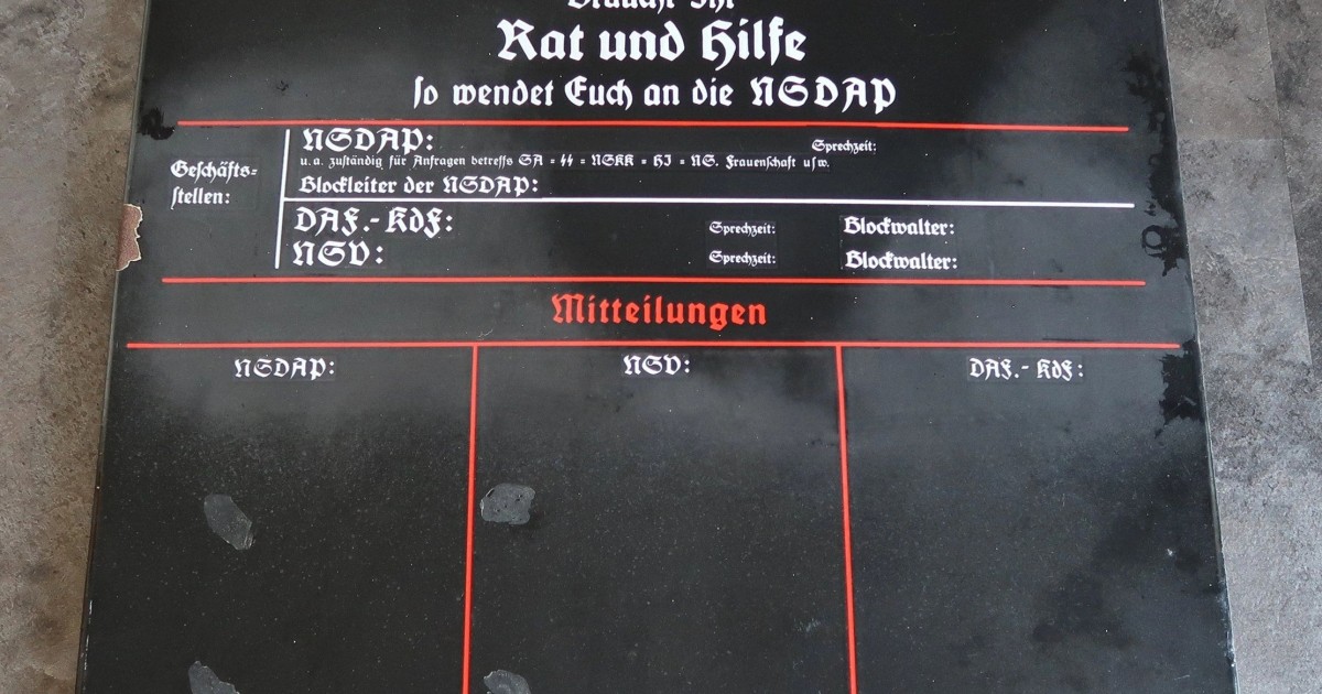 SOLD - NSDAP Notice Board Sign