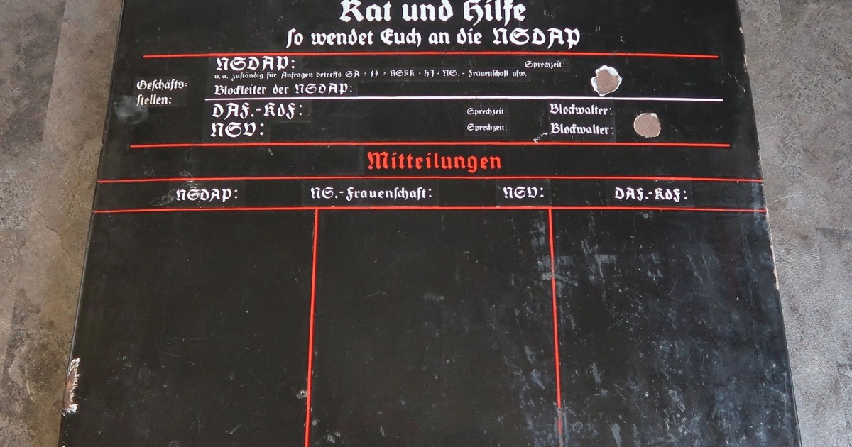 SOLD - NSDAP Notice Board Sign
