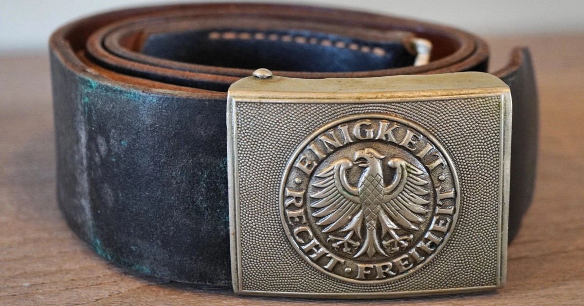 SOLD - Named Post War Bundeswehr Belt & Buckle