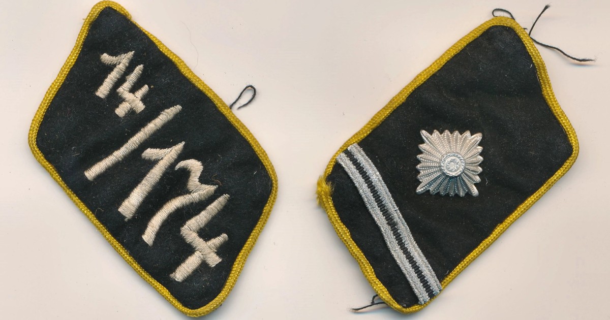 SOLD - Pair of SA Collar Tabs