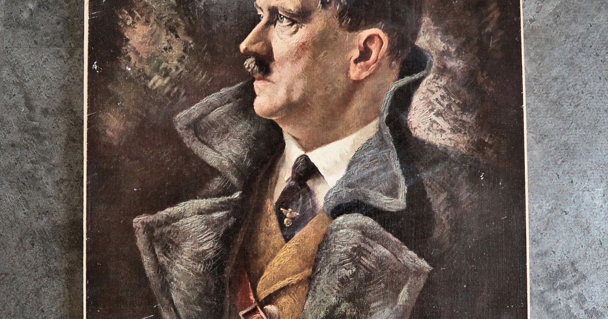 SOLD - Period Adolf Hitler Chromolithograph by Willy Exner