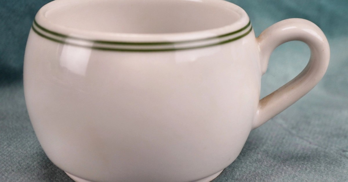 SOLD - Porcelain DAF Mess Cup