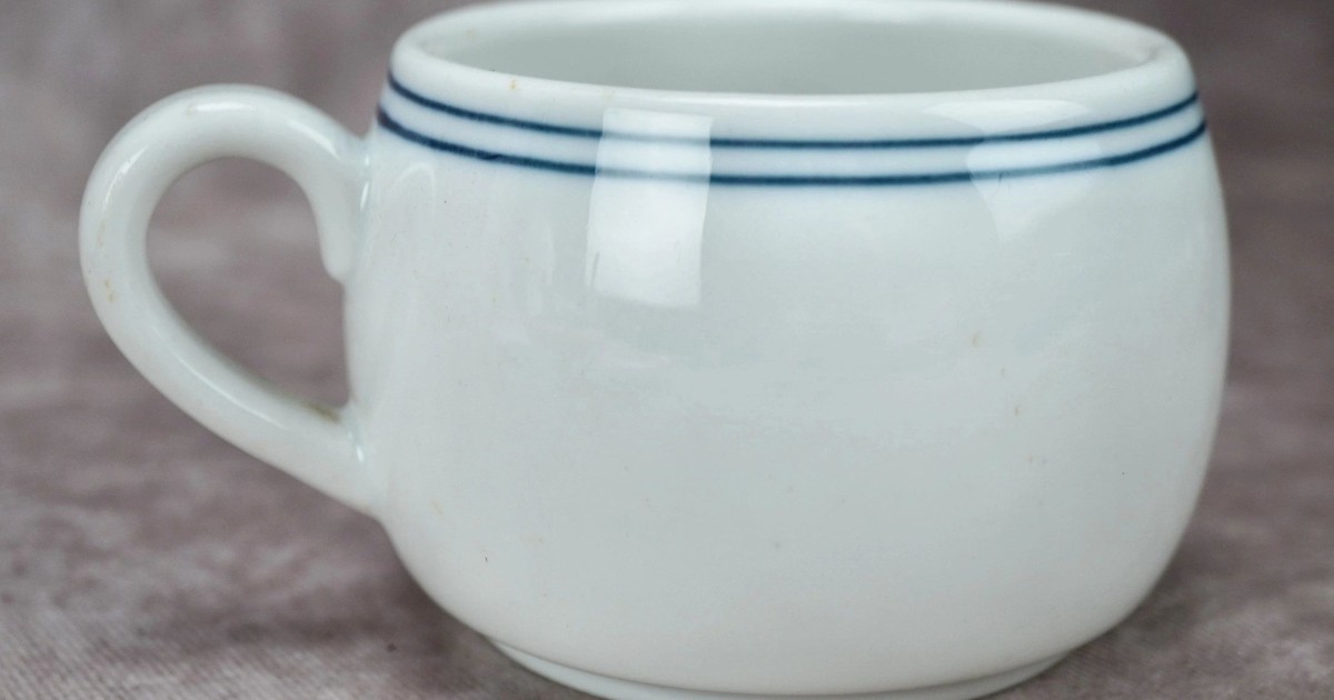 SOLD - Porcelain DAF Mess Cup