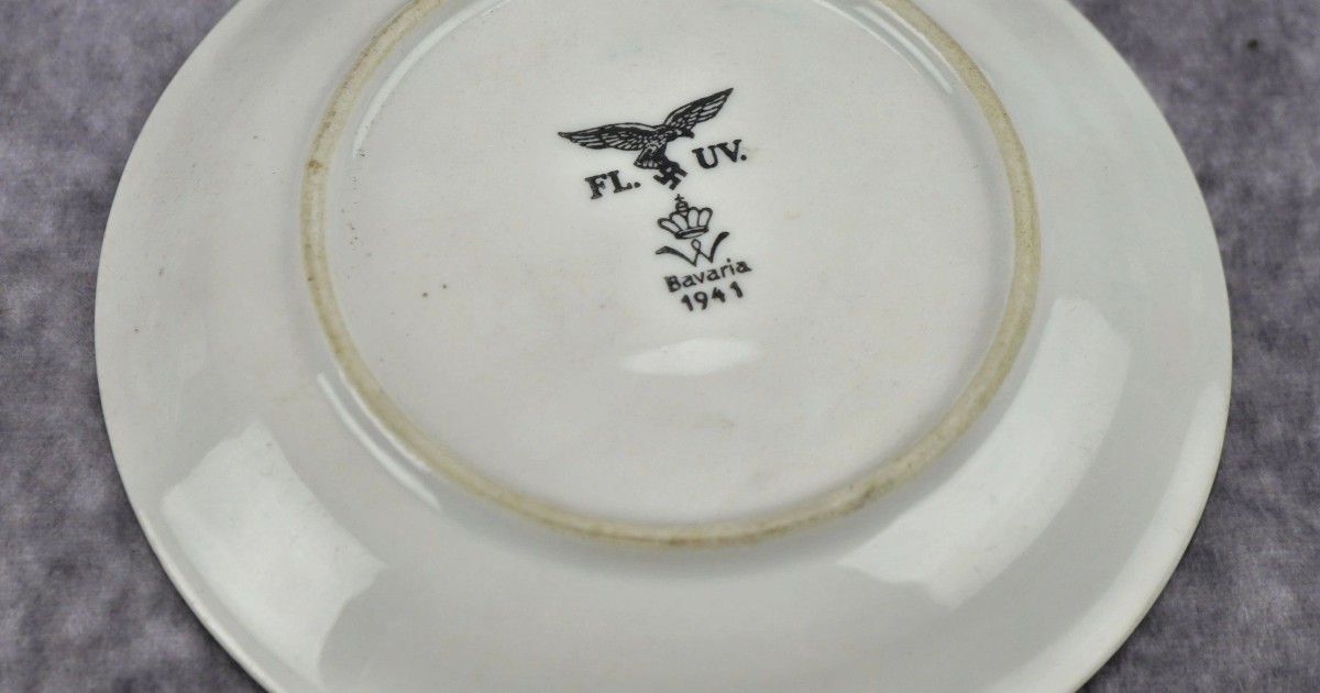 SOLD - Porcelain Luftwaffe Mess Plate