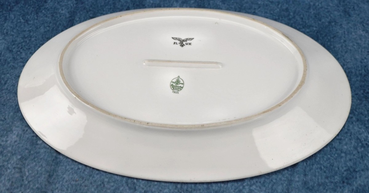 SOLD - Porcelain Luftwaffe Mess Salver