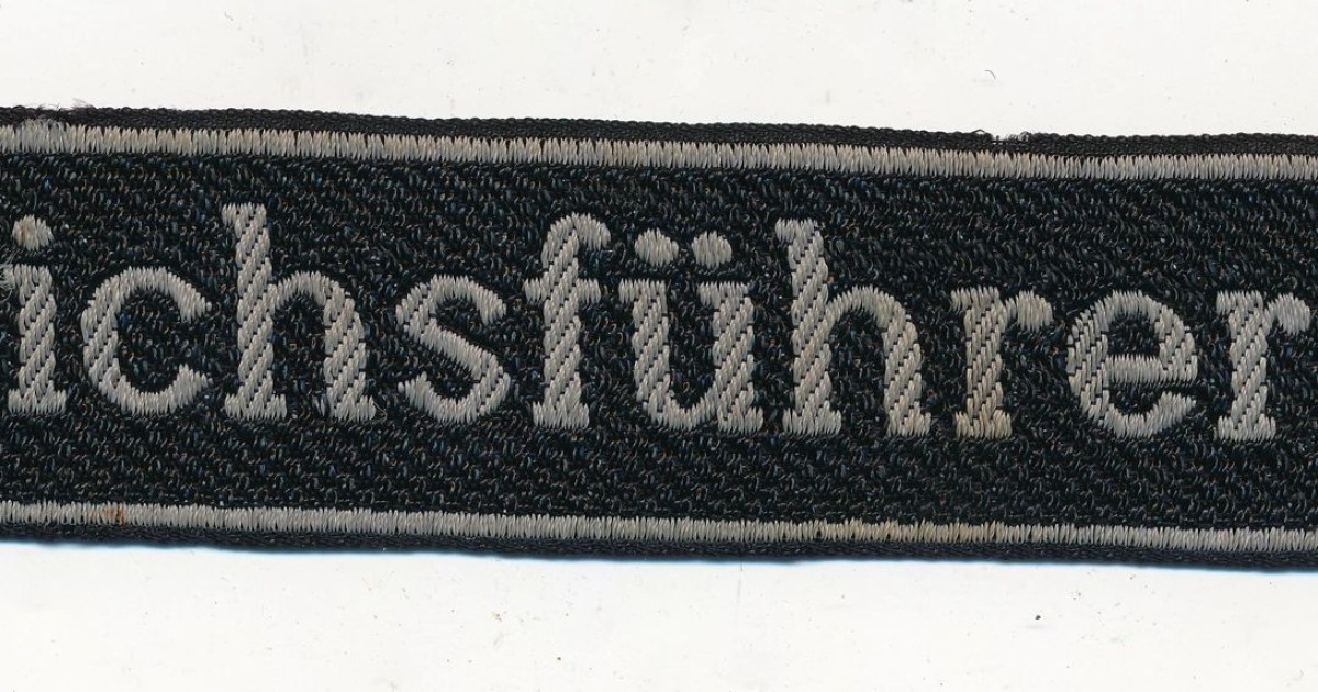 SOLD - Reichsführer-SS Cuff Title in Bevo