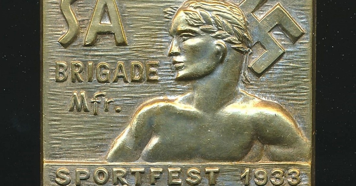 SOLD - SA Brigade Mittefranken Sportfest 1933 Nürnberg Tinnie