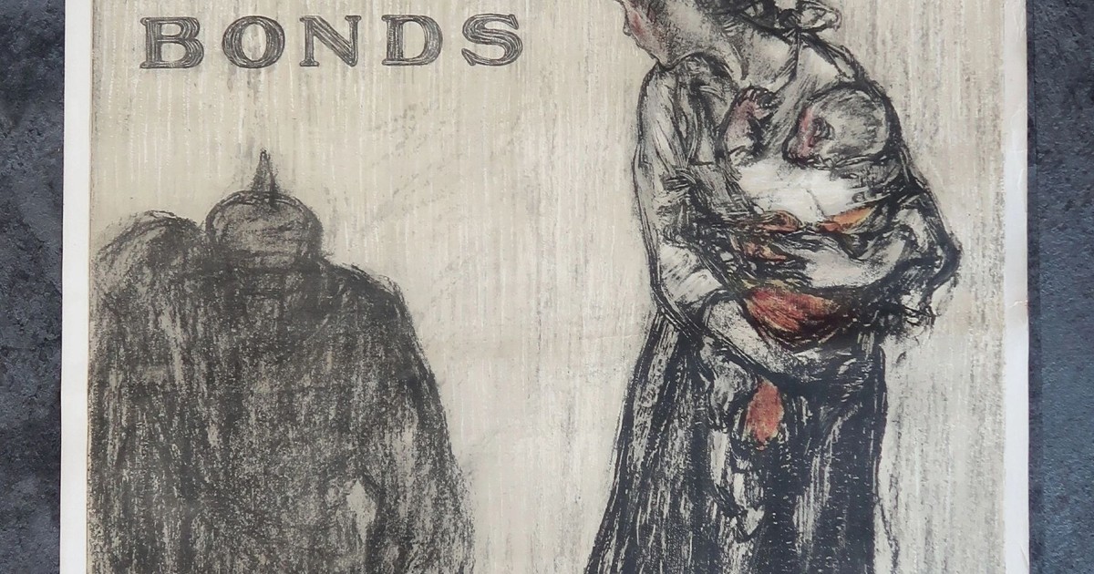 SOLD - WW1 Hun or Home Liberty Bonds Poster