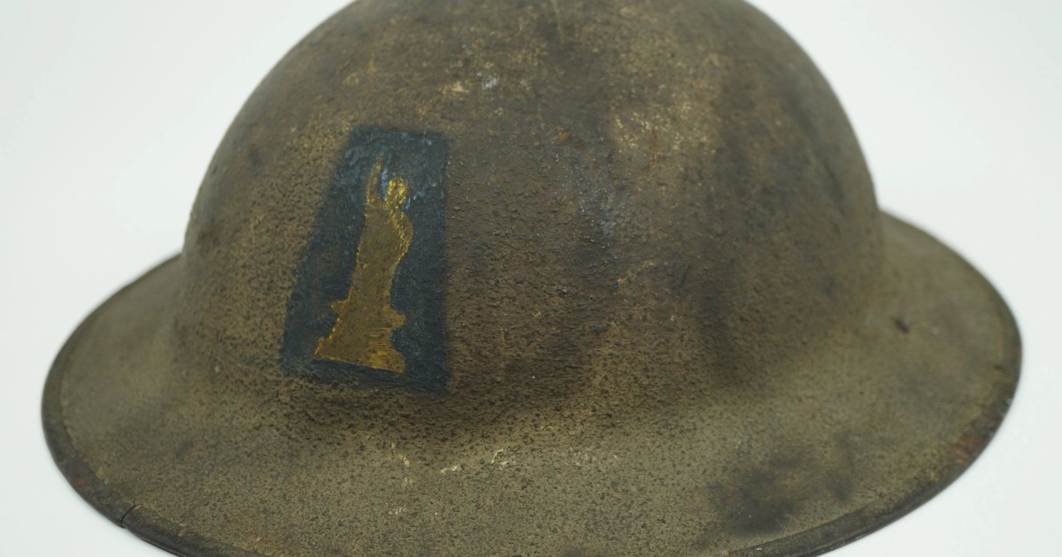 SOLD - WW1 US 77th Infantry Division Helmet