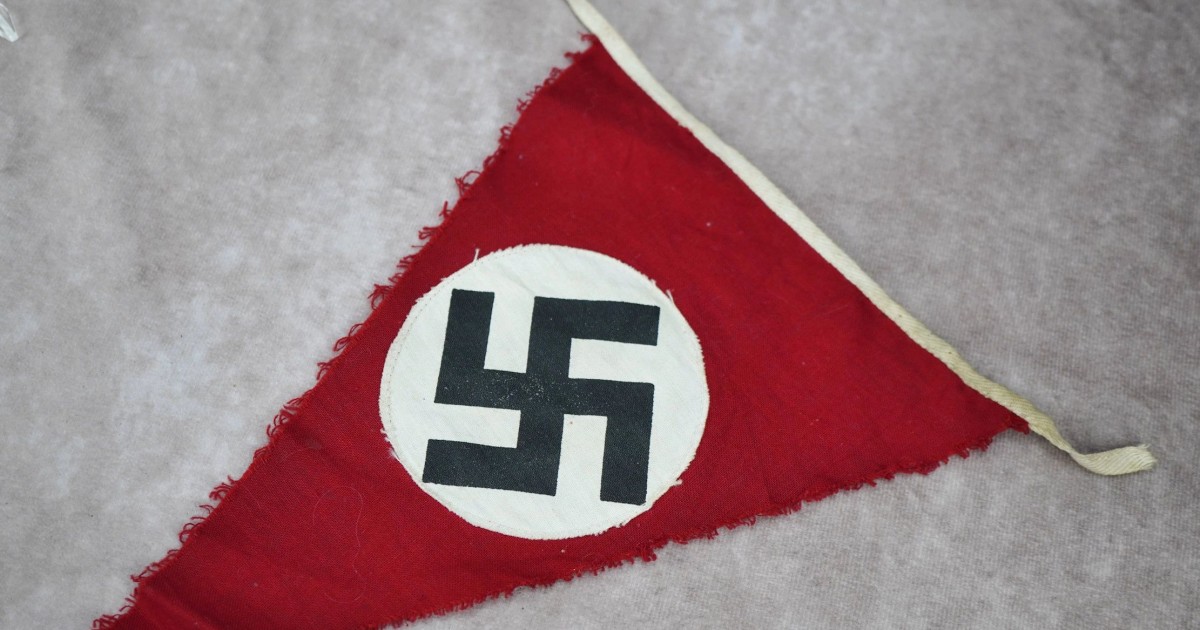SOLD - double-sided NSDAP pennant