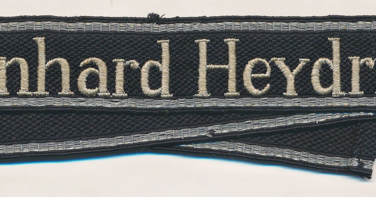 SOLD - full-length Reinhard Heydrich Waffen-SS cuff title