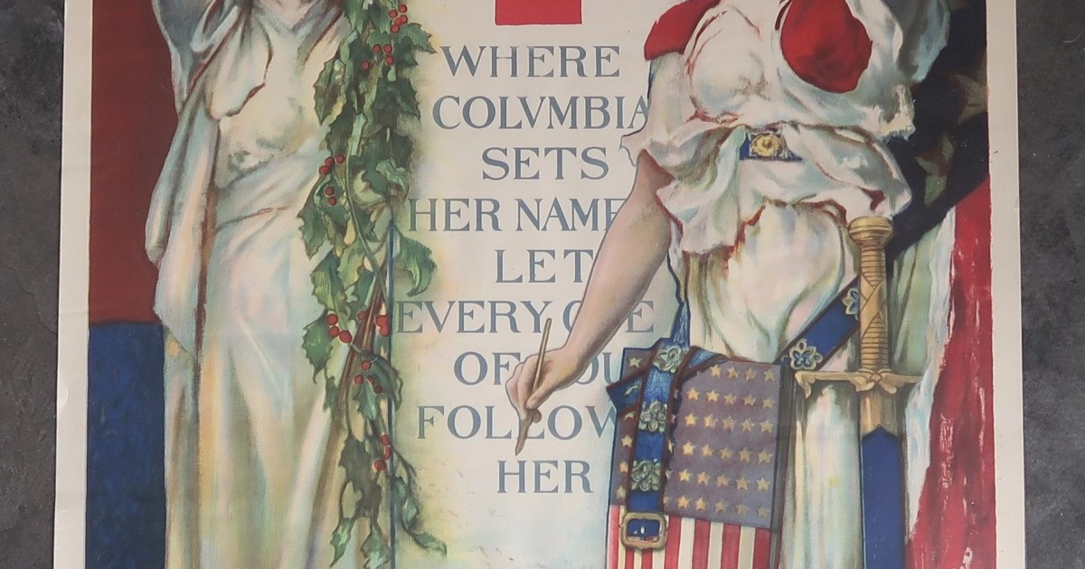 WW1 December 13th - 23rd Red Cross Christmas Roll Call Poster