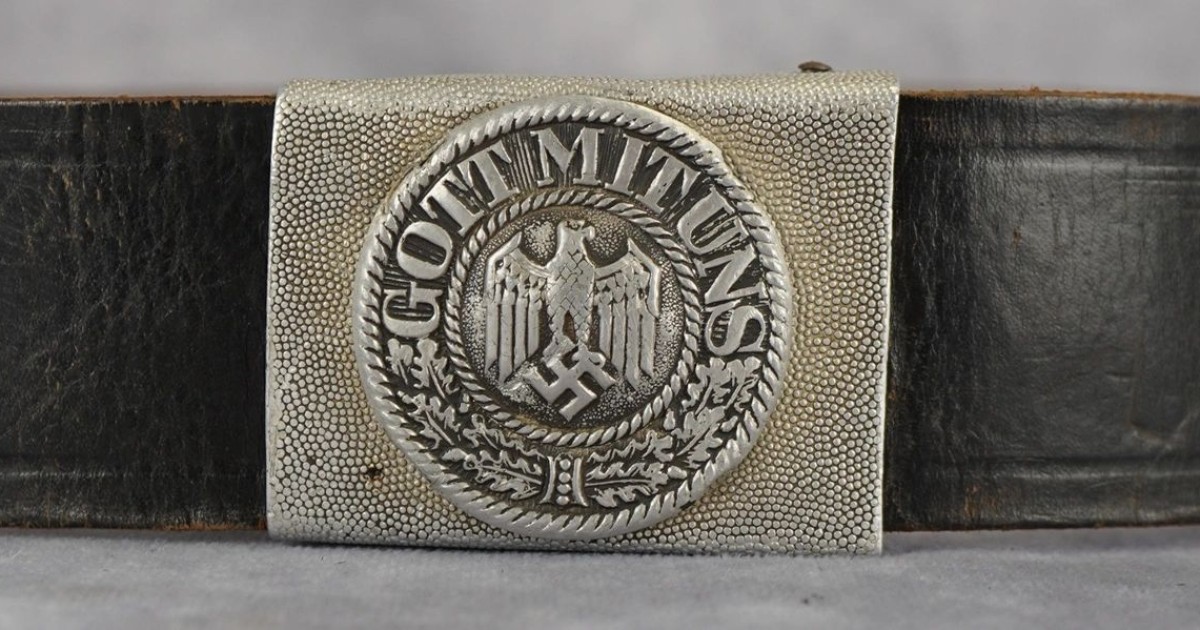 LEFT HANDED Heer EM/NCO Parade Belt & Buckle