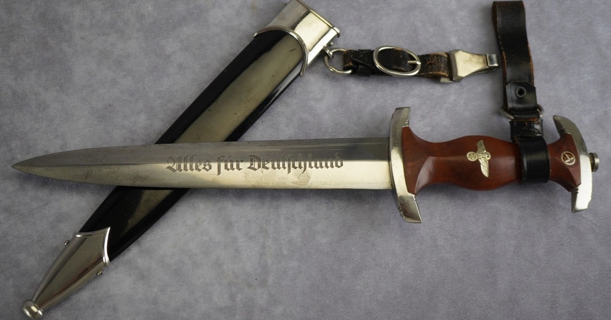 RZM Produced NSKK Dagger by Edward Wüsthof Dreizackwerk w/ 3 Piece Hanger