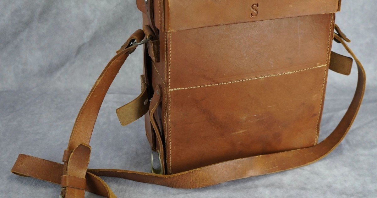 SOLD - First Aid Medical Leather Pouch