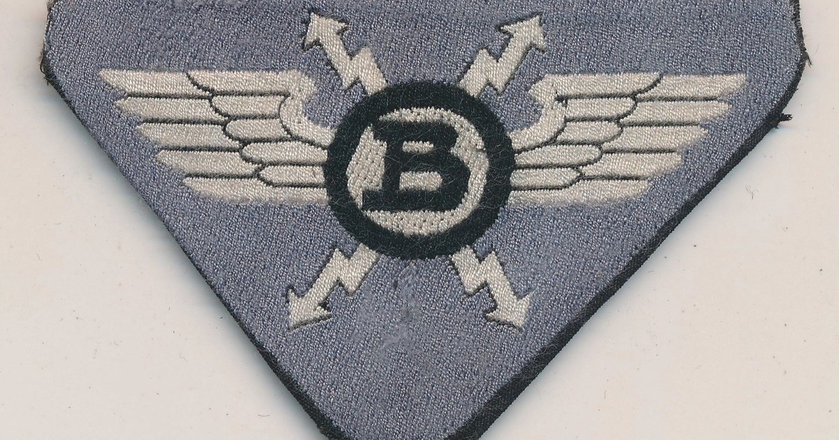 RARE NSFK Radio Operator Sleeve Insignia