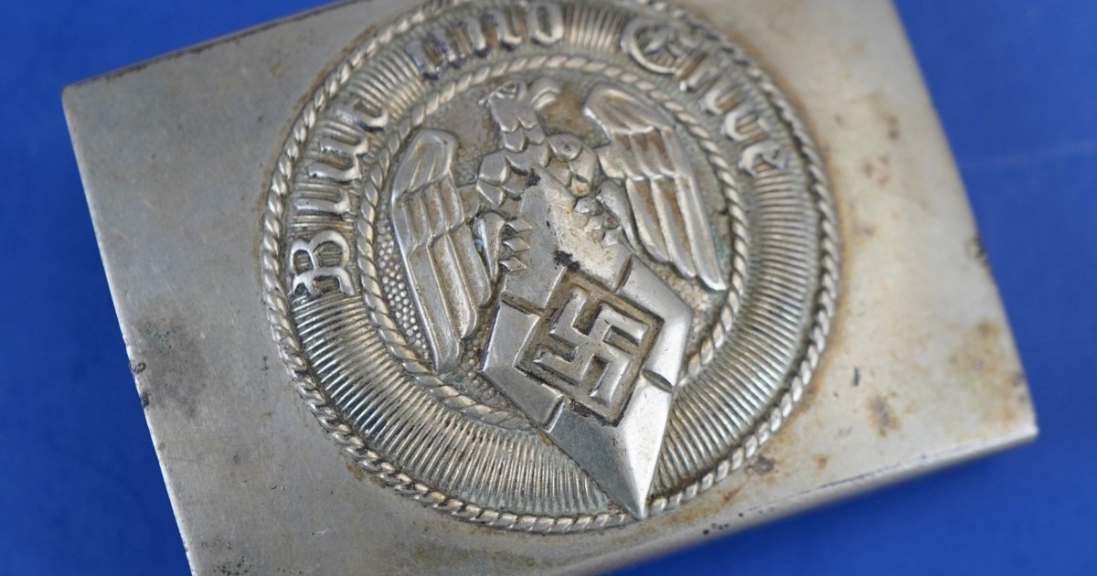 RZM Marked Hitler Youth Belt Buckle in Nickel