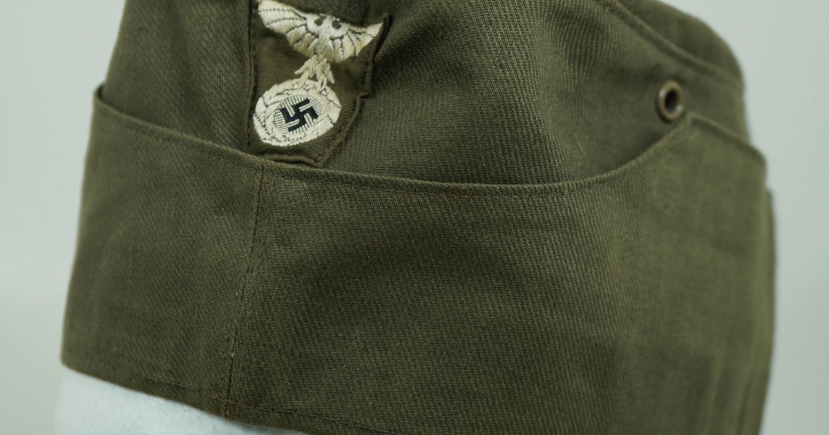 SOLD - RARE Luftschutz Work Uniform Side Cap